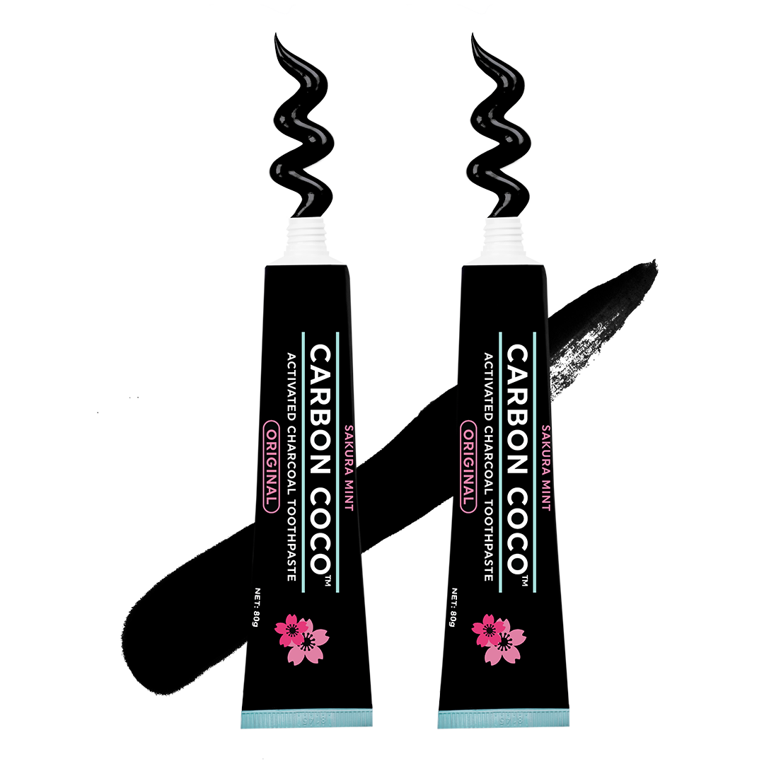 Activated Charcoal Toothpaste fluoride free - Duo Pack – Carbon Coco